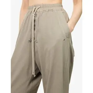 Rick Owens Geth Belas Cotton Jogging Bottoms - Mineral