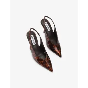 Steve Madden Amdromeda Printed Leather Sling-back Courts