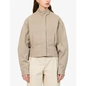 BELLE ANNA Globo High-neck Cotton-blend Jacket