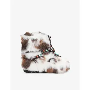 Steve Madden Miro Faux-fur Ankle Boots - Brown/oth