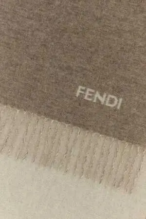 Fendi Dove Grey Cashmere Scarf