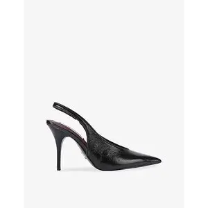 Steve Madden Amdromeda Leather Sling-back Courts - Black