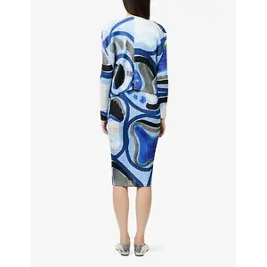 Issey Miyake Roll Patterned Knitted Cardigan
