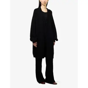 Frenckenberger Big Knit Wool-and-cashmere Cardigan - Black