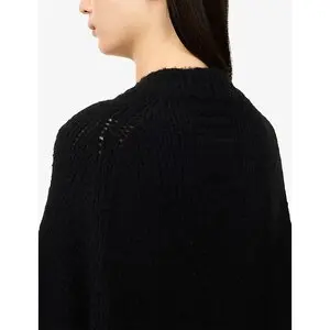 Frenckenberger Big Knit Wool-and-cashmere Cardigan - Black
