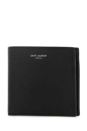 Saint Laurent Leather Wallet - Black
