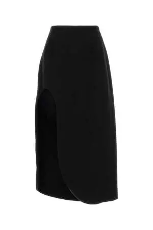 JIL SANDER Wool Skirt - Black