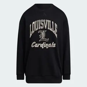 Adidas Louisville Cardinals Crew Sweatshirt Black - Black / Multi