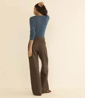 DÔEN Heath Cashmere Henley