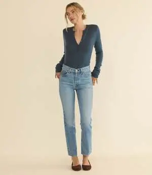 DÔEN Heath Cashmere Henley