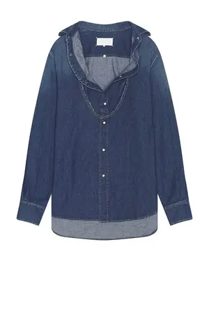 MAISON MARGIELA Long Sleeve Shirt In Blue