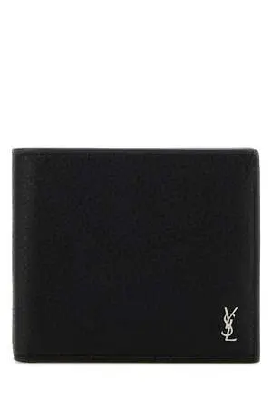 Saint Laurent Leather Wallet - Black