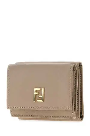 Fendi Dove Grey Leather Wallet