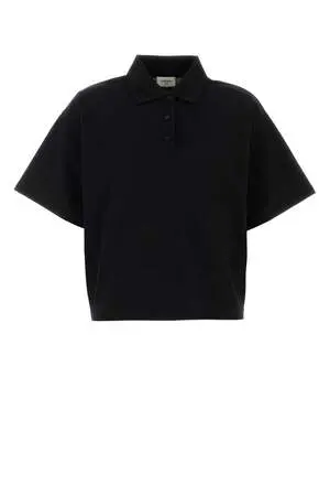 Saint Laurent Piquet Polo Shirt - Black