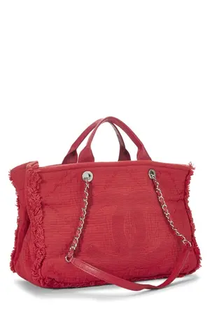 Chanel Canvas Double Face Shopping Tote