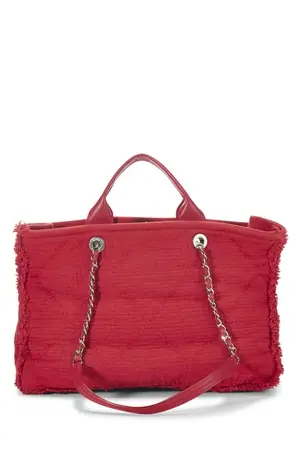 Chanel Canvas Double Face Shopping Tote