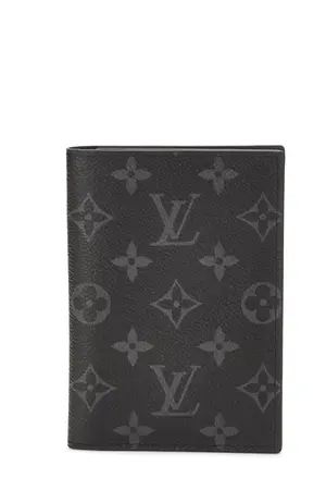 LOUIS VUITTON Monogram Eclipse Canvas Passport Cover