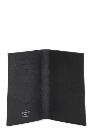 LOUIS VUITTON Monogram Eclipse Canvas Passport Cover - Black