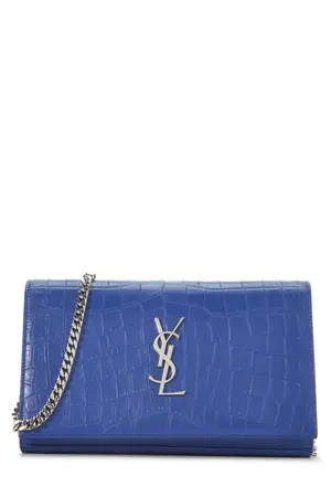 Saint Laurent Embossed Monogram Wallet On Chain