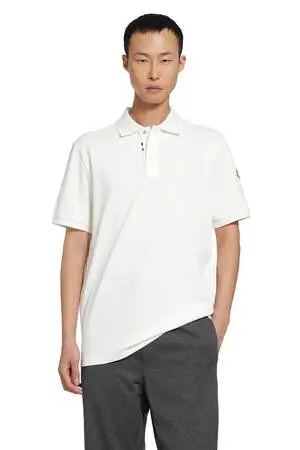Moncler Cotton Piquet Polo Shirt - White