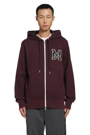 Moncler Monogram Zip-up Hoodie - Red