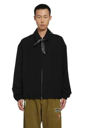 SONG FOR THE MUTE Slim Coach Jacket - Black