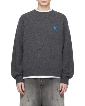 ADER ERROR Crew Neck Long Sleeve Sweater - Black