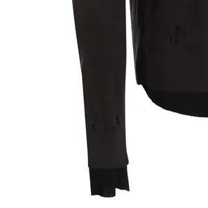 THOM KROM Distressed Long-sleeve T-shirt