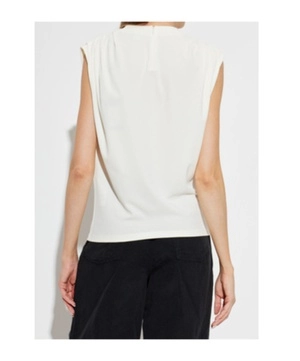 ALLSAINTS Draped Sleeveless Mock Neck Top