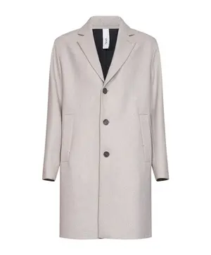 HEVO Long-sleeved Single-breasted Coat - Gray