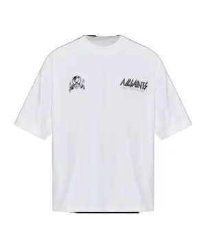 ALLSAINTS Dual Graphic Short Sleeve T-shirt - White