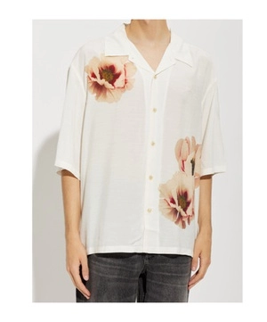 ALLSAINTS Floral Camp Collar Short Sleeve Shirt