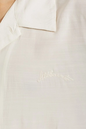 ALLSAINTS Floral Camp Collar Short Sleeve Shirt