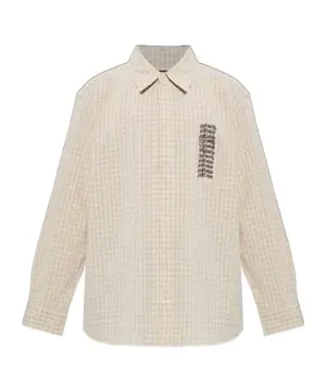 ALLSAINTS Check Long Sleeve Shirt - Brown