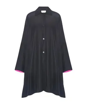 THE ROW Long Single-breasted Coat - Black