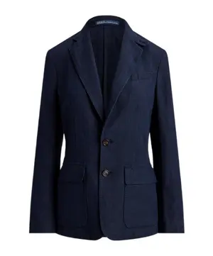 Polo Ralph Lauren Single-breasted Linen Blazer - Navy