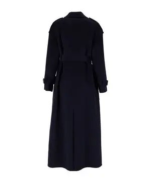 Elisabetta Franchi Double Breasted Belted Trench Coat