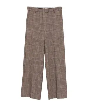 CIRCOLO 1901 Casual Trousers With Belt Loops - Brown