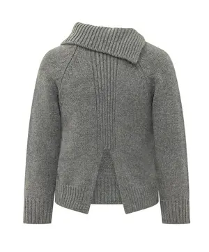 Victoria Beckham Asymmetric Collar Knitted Sweater