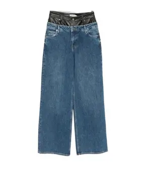 Simkhai Waist Wideleg Jeans - Blue