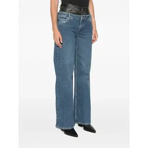 Simkhai Waist Wideleg Jeans