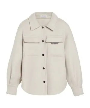 Brunello Cucinelli Virgin Wool Coat - Ivory
