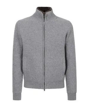 Herno Long-sleeve Knit Top With A Zipper