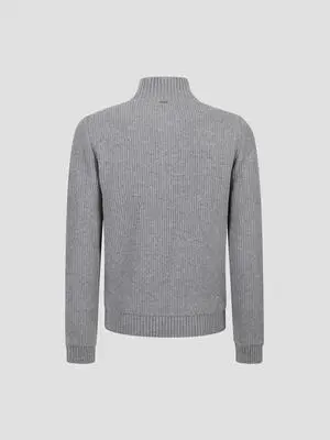 Herno Long-sleeve Knit Top With A Zipper