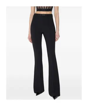 Elisabetta Franchi Trousers In Double Layer Stretch Crêpe
