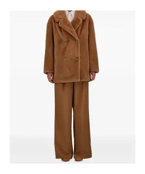 Herno Double-breasted Faux Fur Coat