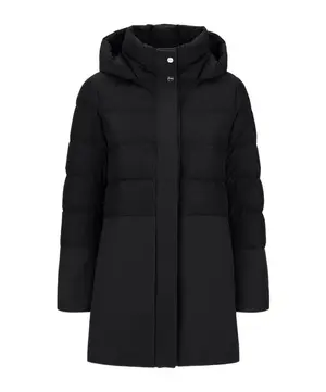 Herno Quilted Zip-up Down Jacket - Black