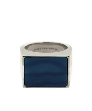 Dries Van Noten Singet' Ring With Stone - Blue