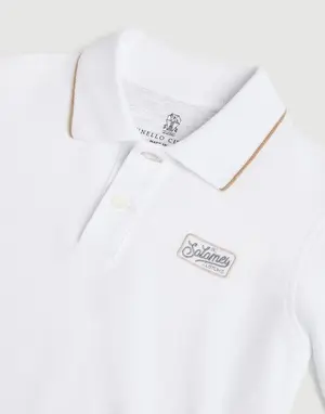 Brunello Cucinelli Logo-embroidered Long-sleeve Polo Shirt