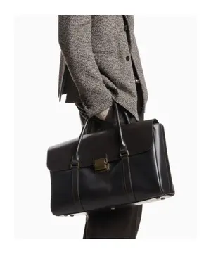 Emporio Armani Leather Tote Bag
